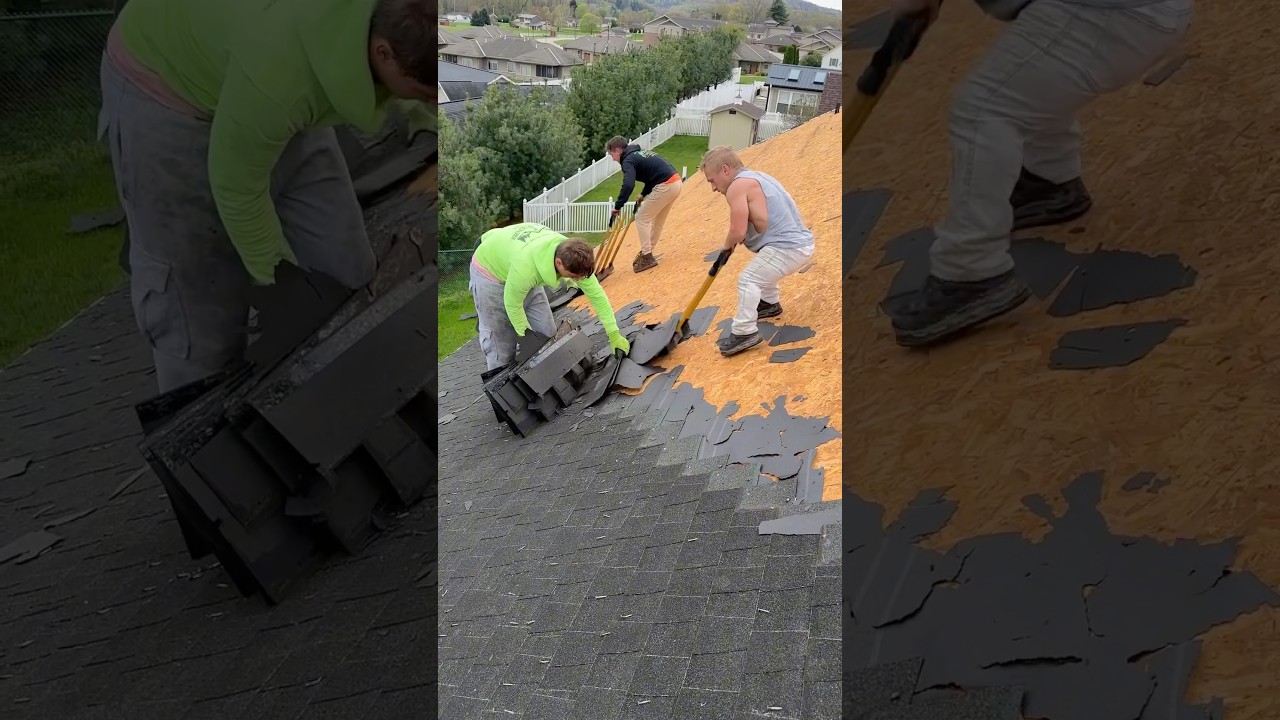 Complete Roof replacement process from start to finish. #roofing #owenscorning