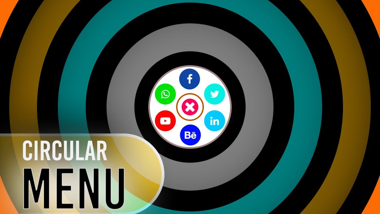 Circular Menu | HTML CSS & JavaScript | Web Designing Tutorial
