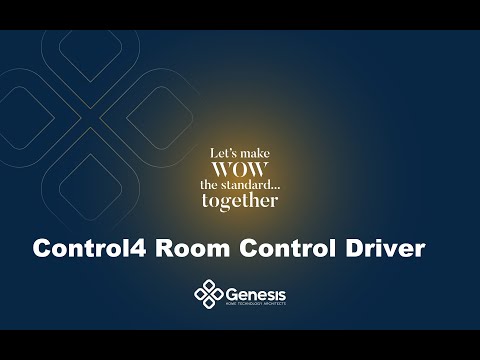Control4 Room Control Driver 🇪🇸 – Genesis Tech Team Studio
