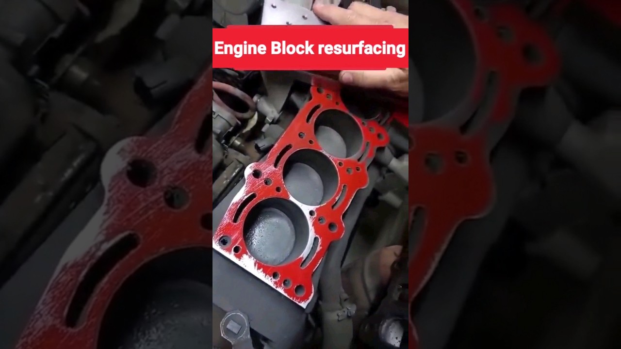 Engine Block Resurfacing #car #mechanic #shorts