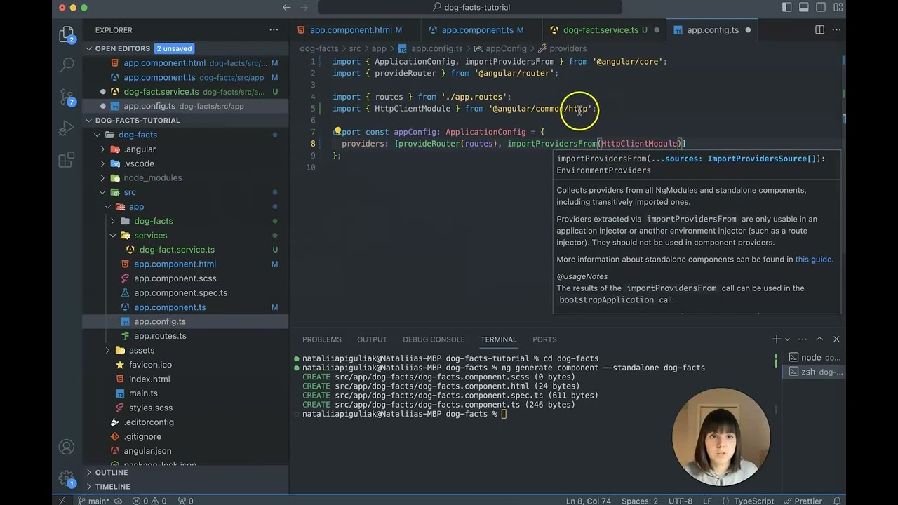 Angular tutorial on how to fetch data from API