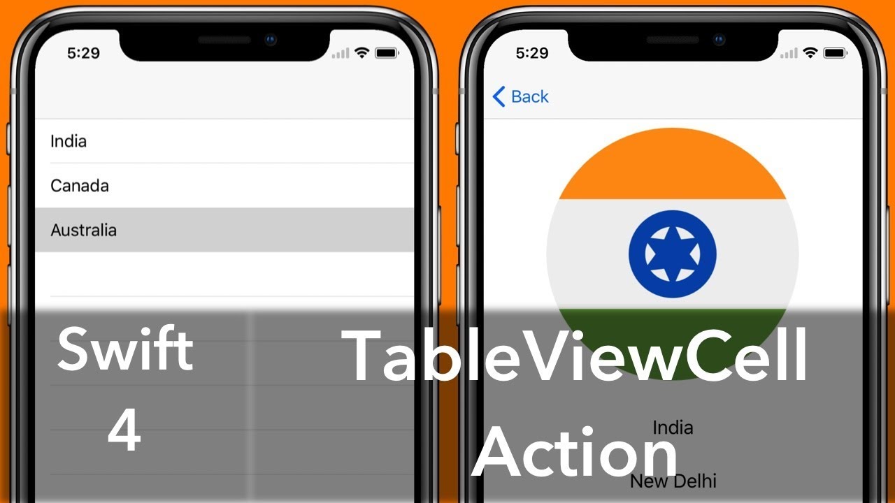 UITableView Cell Action (Swift 4 + Xcode 9.0)