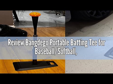 Review Bangdego Portable Batting Tee for Baseball/Softball, Tees Height Adjustment from 24-45 inch,