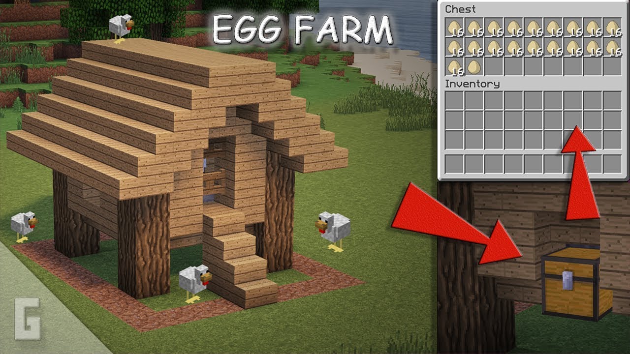 Minecraft: Automatic Egg Farm Tutorial!