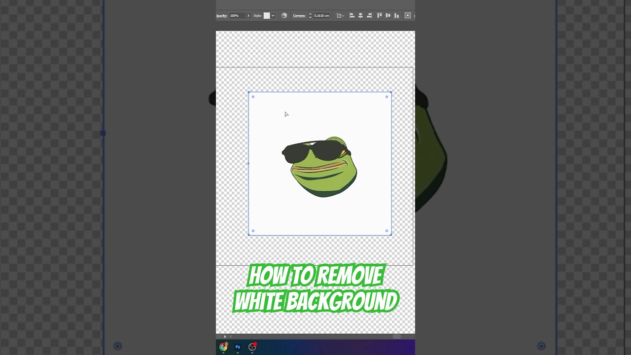 Remove White Background in Adobe Illustrator - How to make background transparant