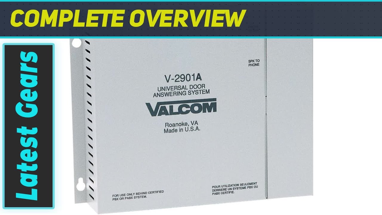 Valcom V-2901A Enhanced Single Door Answering Device: Unlock Your Door with Ease!