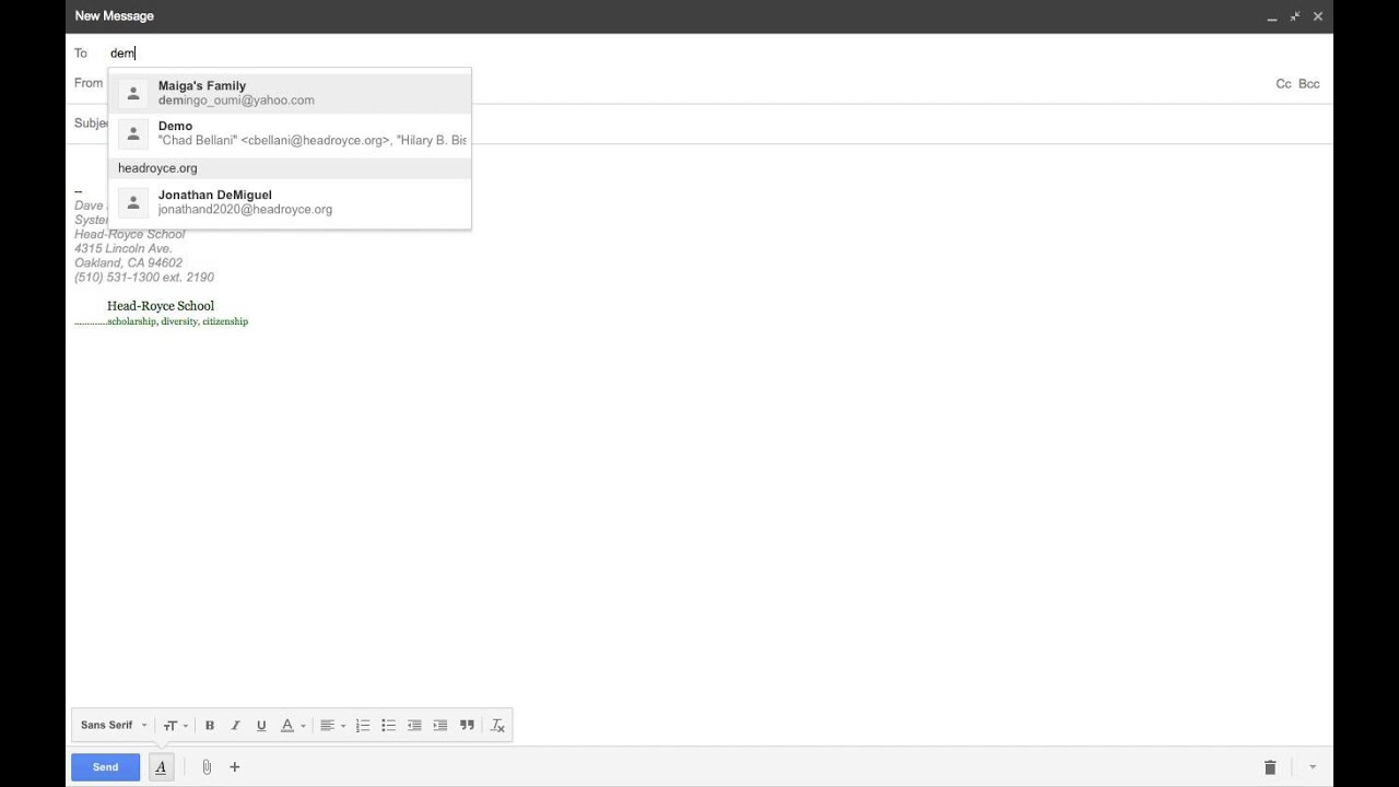 Google Contacts Part 2