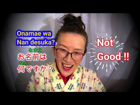 How to ask " What's your name ? " politely in Japanese.