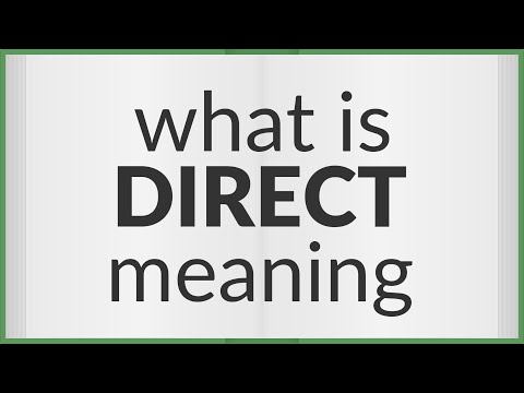 Direct | meaning of Direct