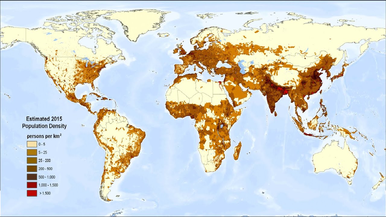 Population Density World Map