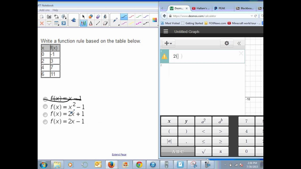 Function Notation and Rules Quiz