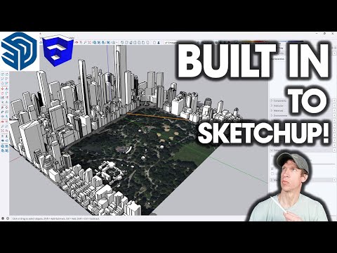 Adding BUILDINGS With Add Location for SketchUp! (NEW FEATURE!)