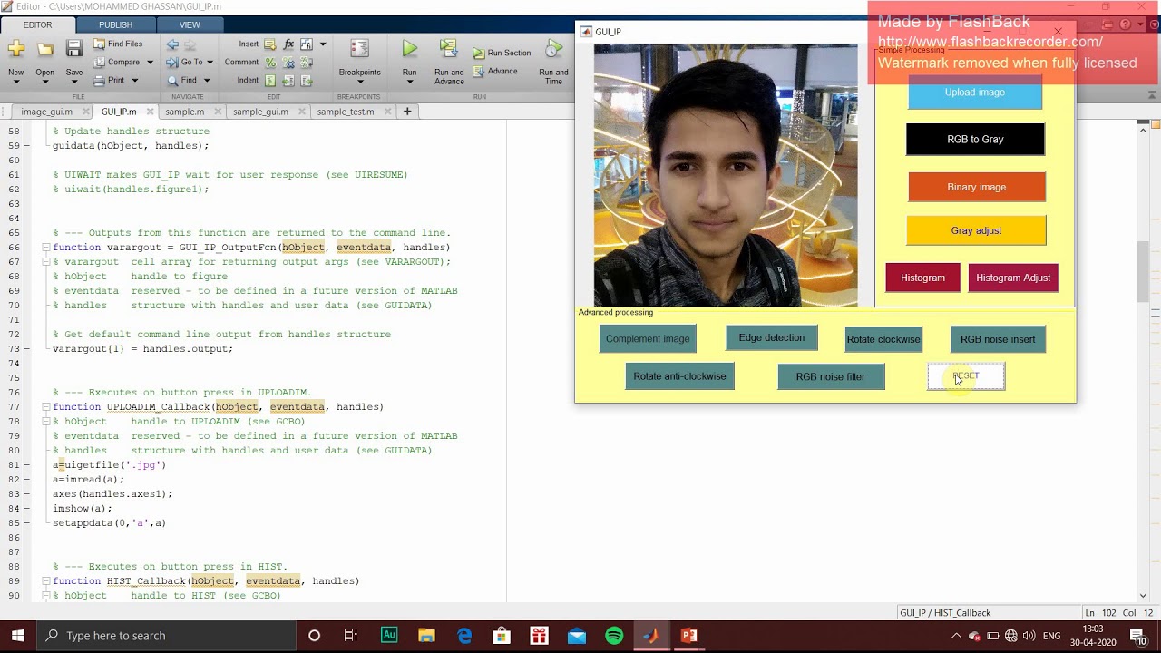 MATLAB GUI for Image Processing | with source code | Beginners to Advanced features