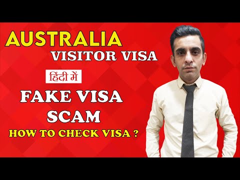 Australia Visitor Visa Scam | 20095 Series Visa |