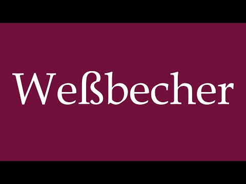 How to Pronounce ''Weßbecher'' Correctly in German