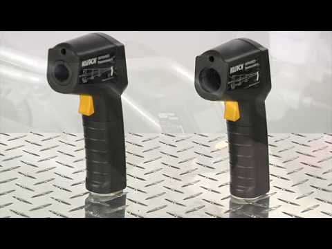 Klutch Non-Contact Digital Infrared Diagnostics Thermometer - 12:1 Distance-to-Sight Ratio