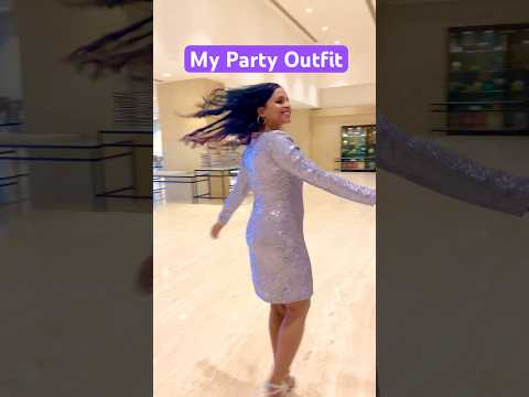 🎉My Party Sequin Dress | Party Outfit Ideas #trendingshorts #partyoutfits #style #shimmer
