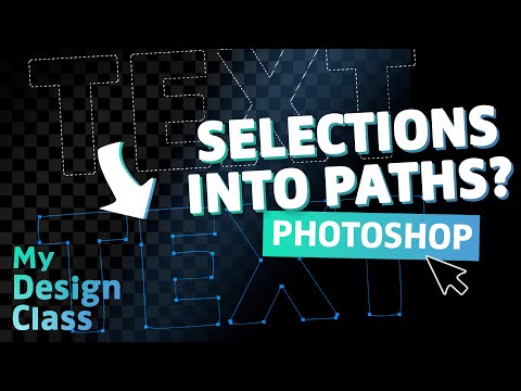 Convert Any SELECTION Into A PATH In Photoshop!