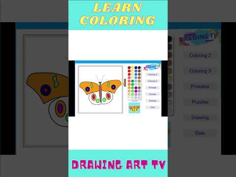 butterfly Coloring pages drawing butterfly coloring drawing art tv | coloring for kids