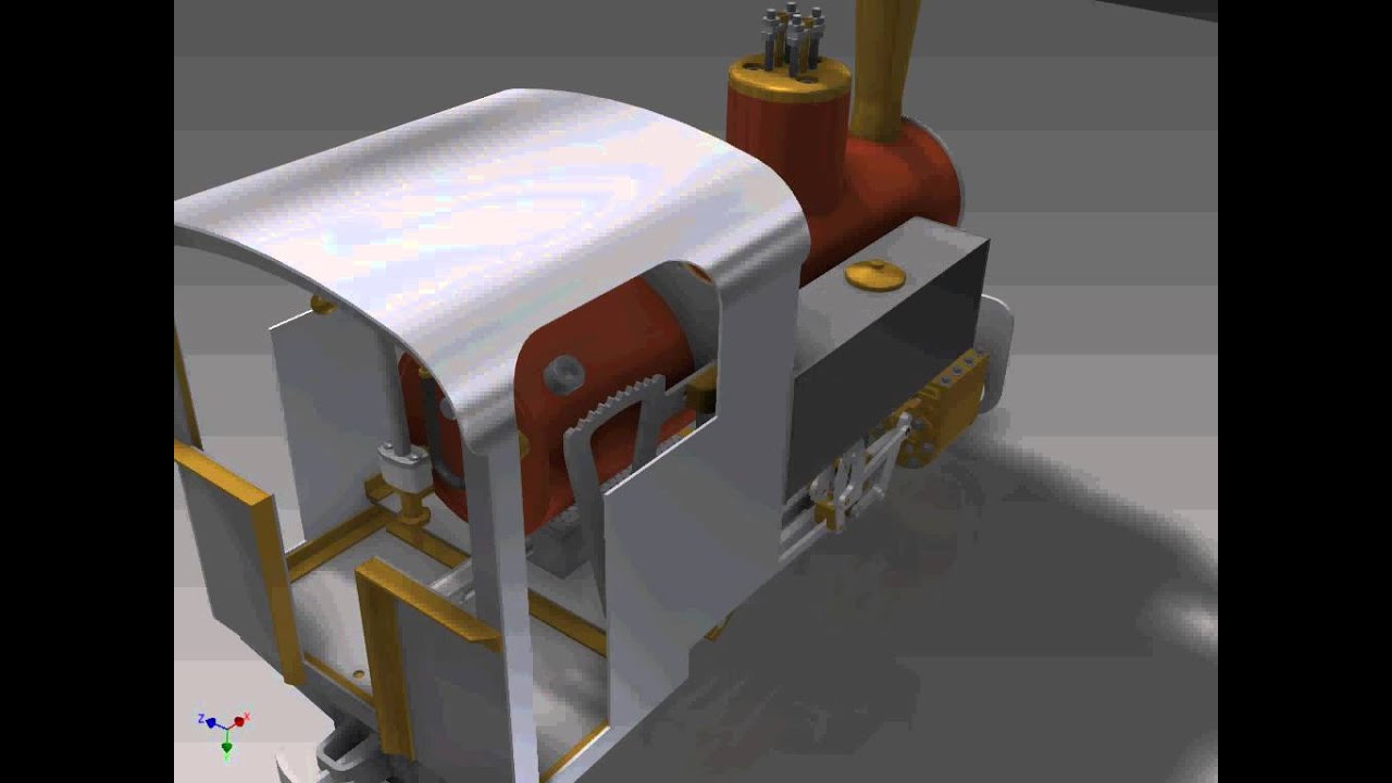 steam engine quick test render