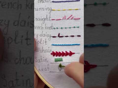 LEAF STITCH. How to do a leaf stitch 🍃