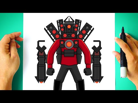 Como DESENHAR TITAN SPEAKERMAN UPGRADED - Como DIBUJAR a TITAN SPEAKERMAN UPGRADED - Skibidi Toilet