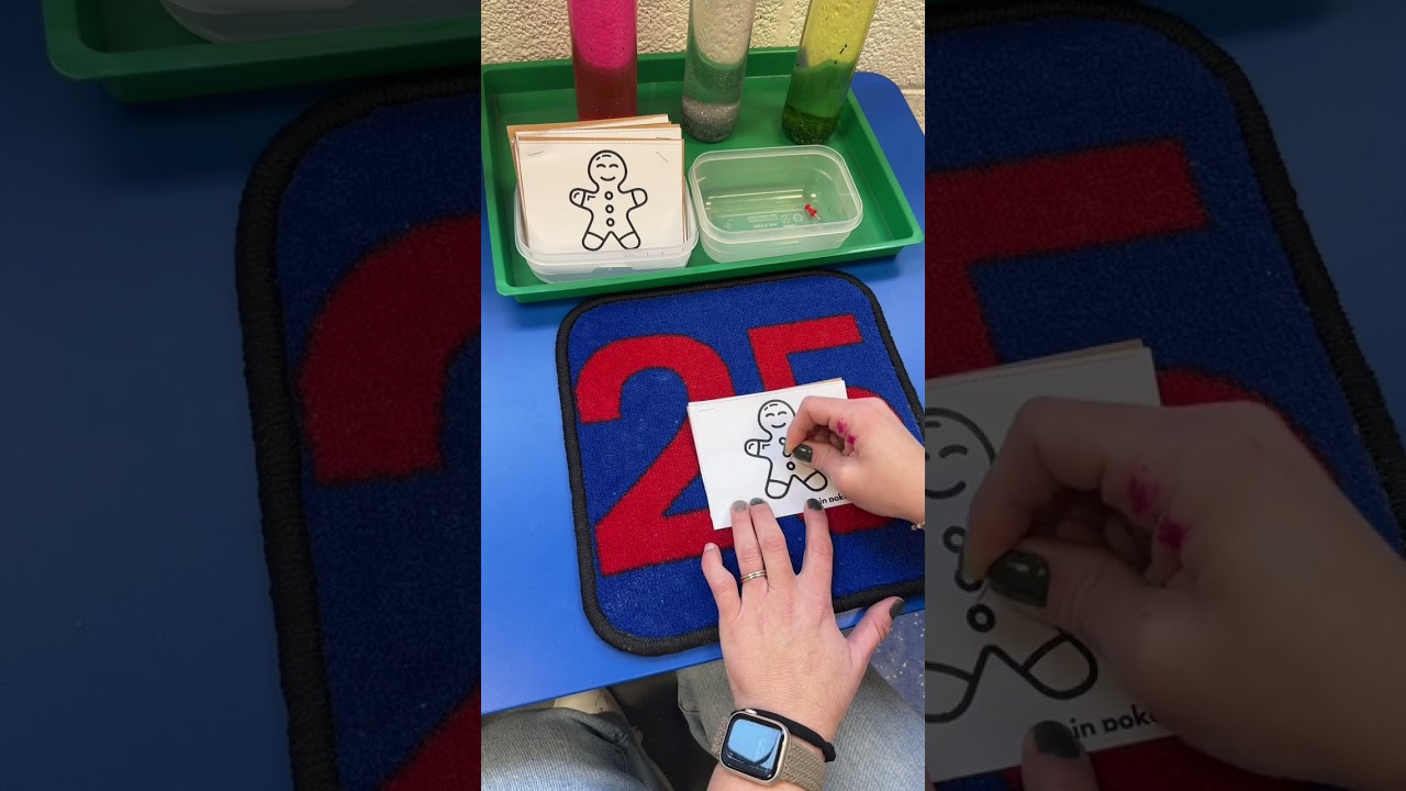 Check out our pin poke pictures activity! 🎄✨ Students use a thumbtack to carefully poke holes along