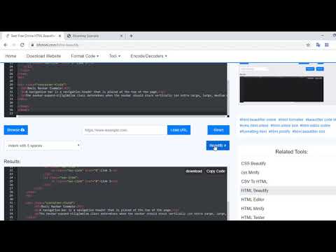 Free Online HTML Beautifier / Formatter