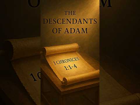 1 Chronicles 1:1-4 ~ Chronological Order Bible. The Line From Adam to Noah
