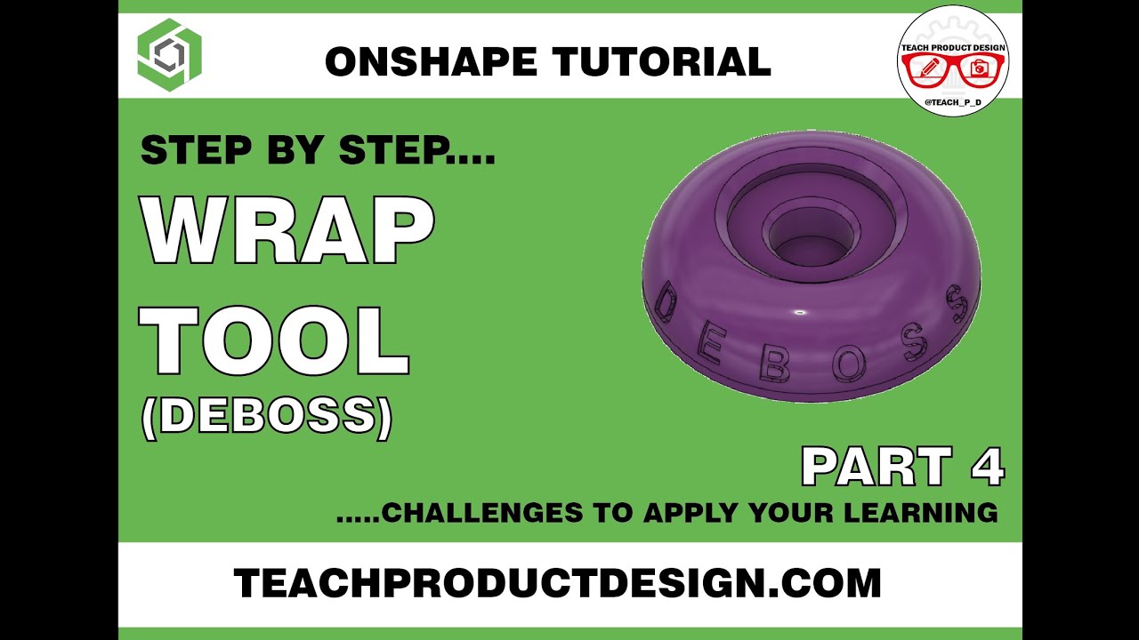 Onshape Tutorial. How to create a DEBOSS on a double curved surface? Step by step guide.