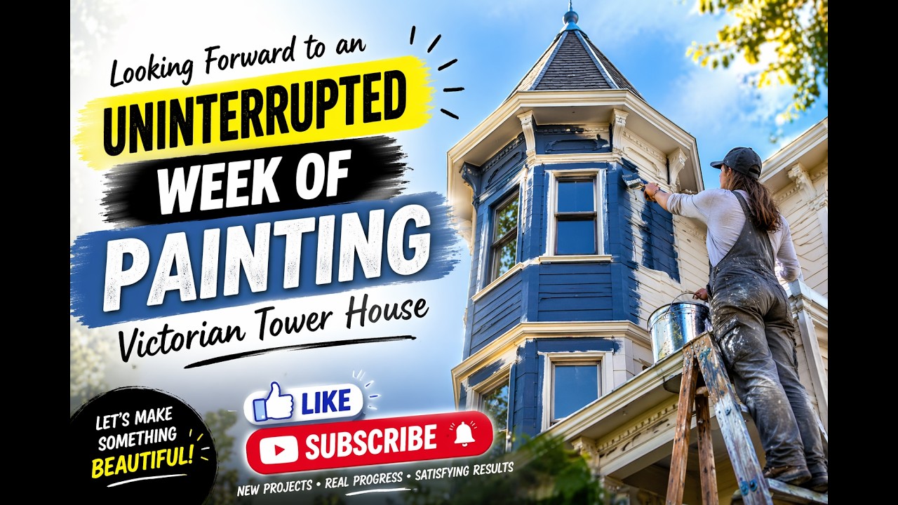 Looking Forward to an Uninterrupted Week of Painting My Victorian Tower House