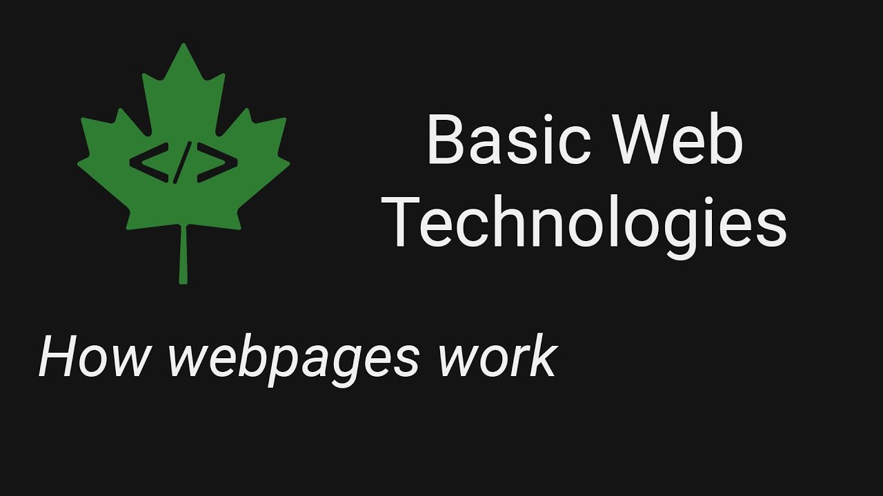 [Presentation] Basic Web Technologies