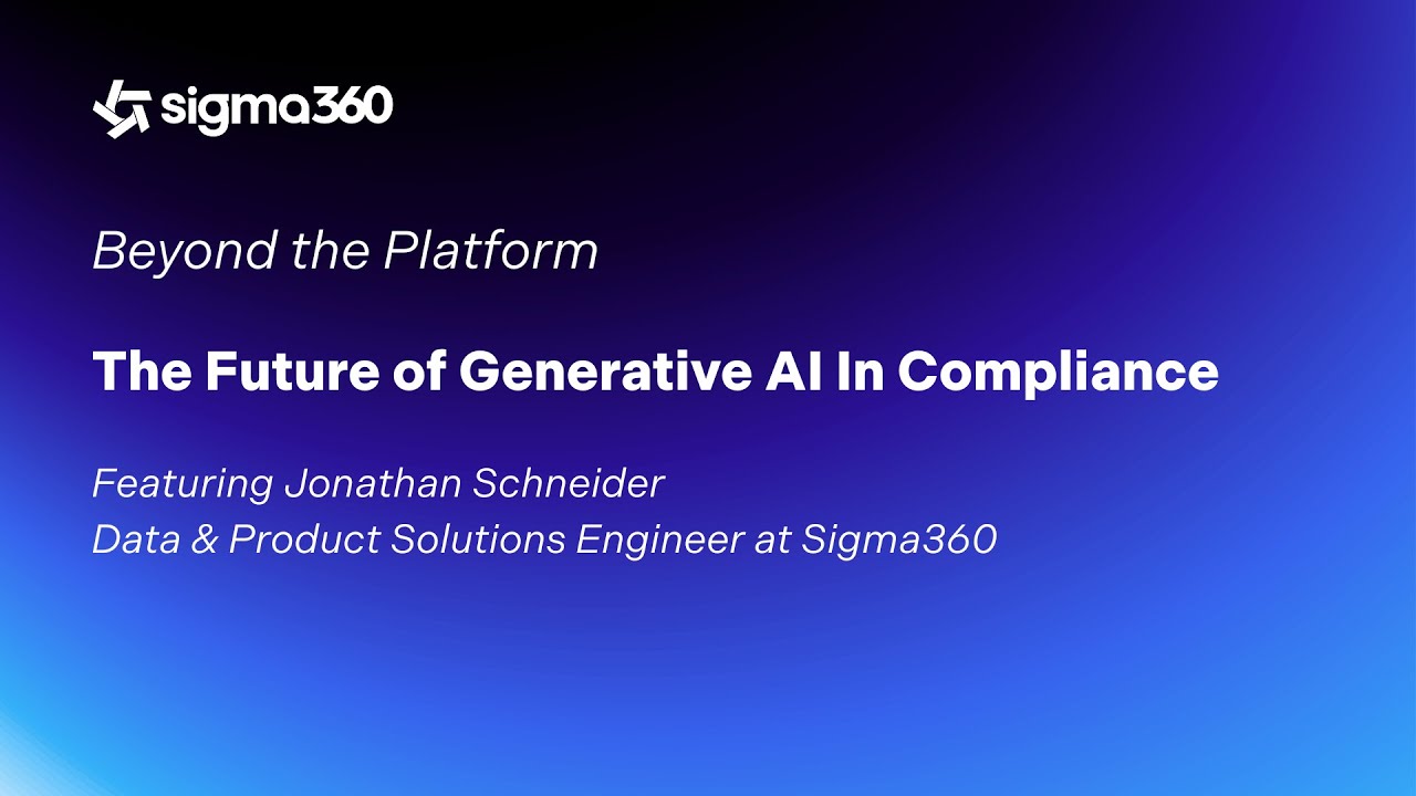 The Future of Generative AI In Compliance