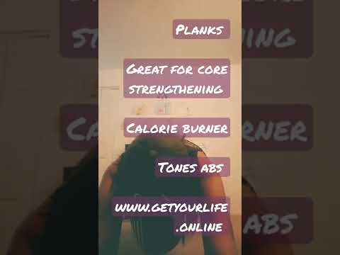 want to see definition in your core? try a 1 minute plank..burns 3-4 calories
