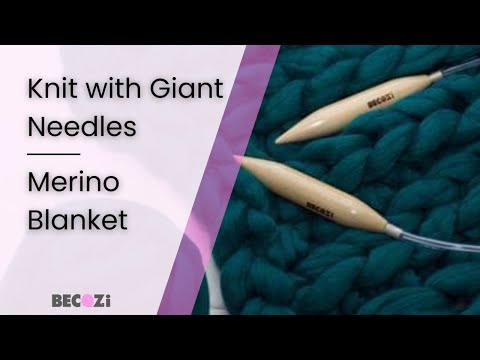 DIY Chunky Knit Blanket Tutorial - How to Knit a Large Chunky Blanket