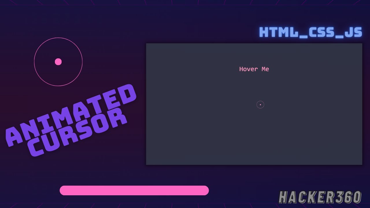 Custom Animated Cursor | On Mousemove - Using HTML, CSS & JavaScript