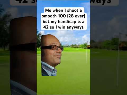 When you shoot way below your handicap to win the golf tournament