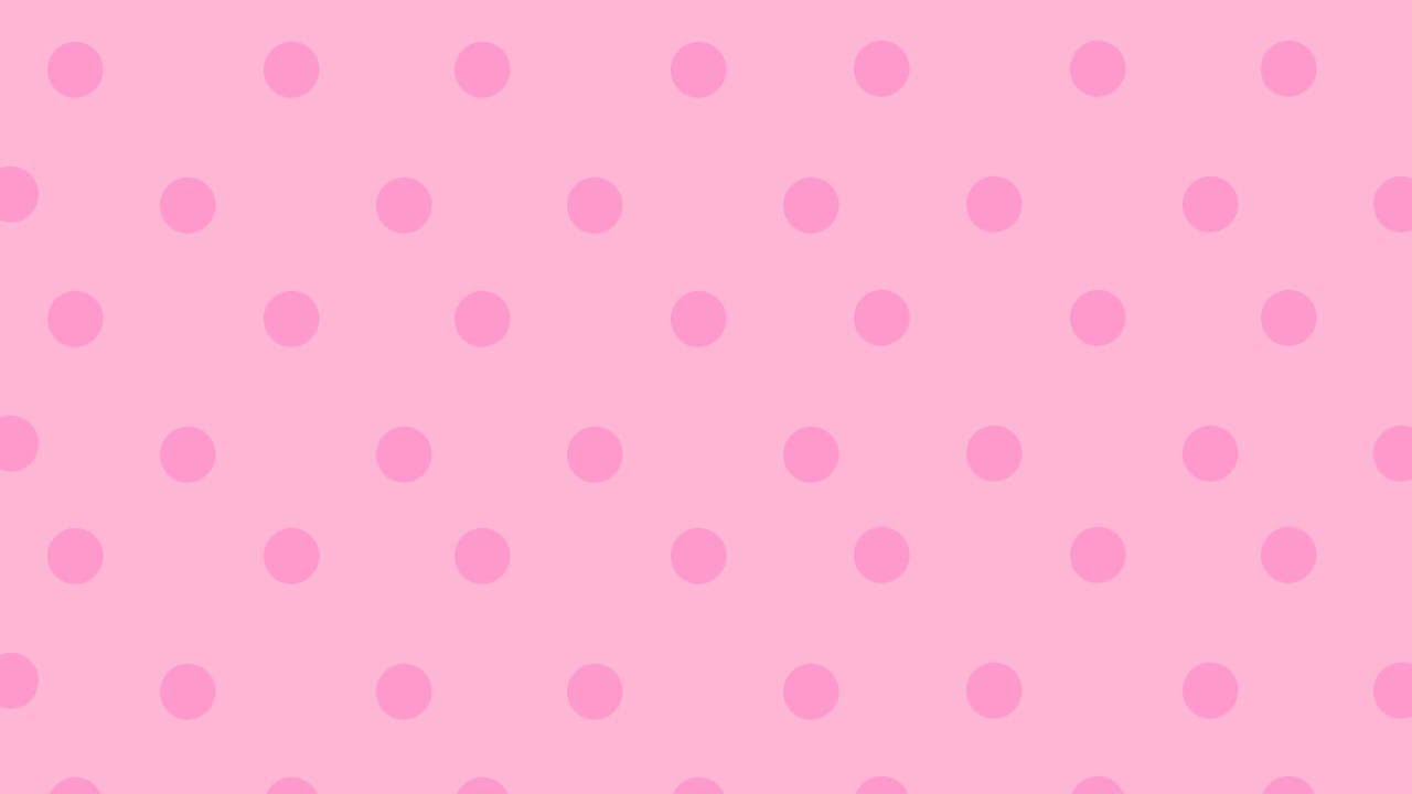 Pastel Pink Dots Moving Background