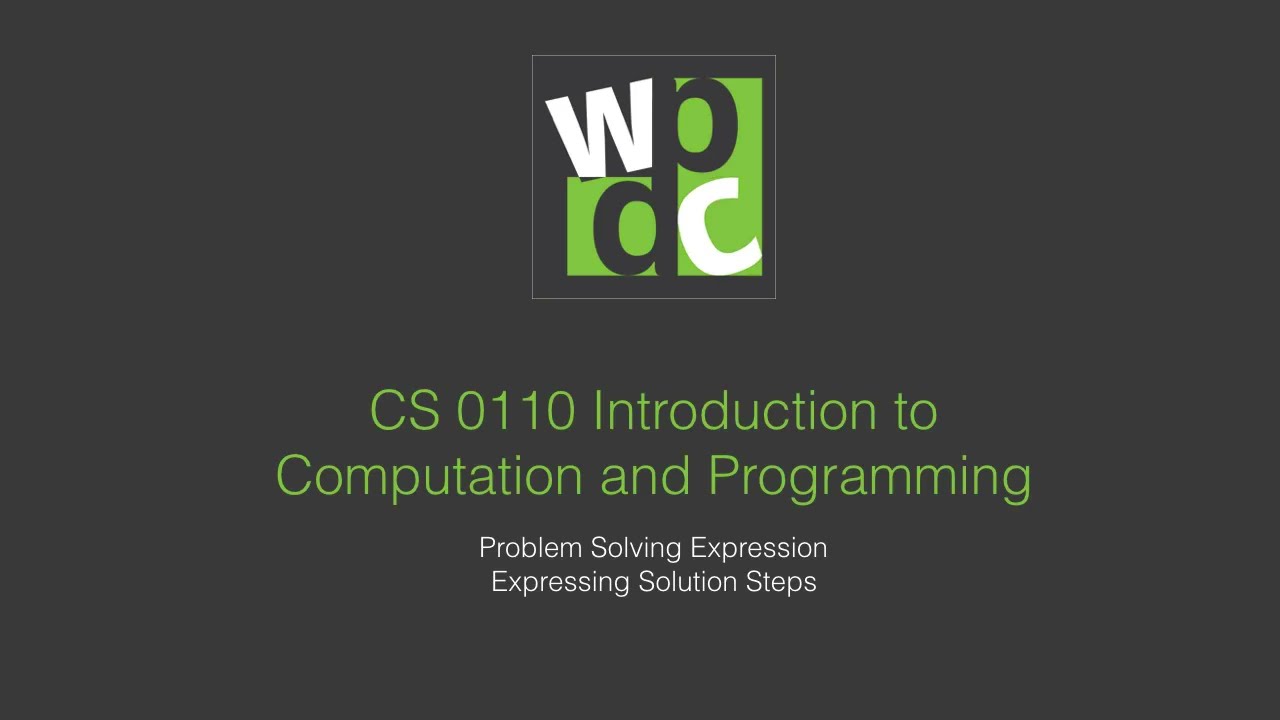 02 Expressing Solution Steps | Problem Solving Expression