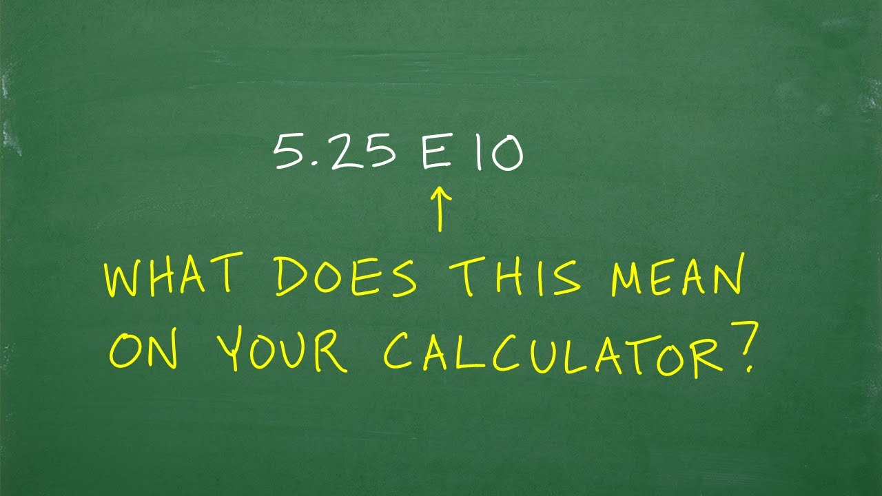 What does “E” mean on your calculator screen?