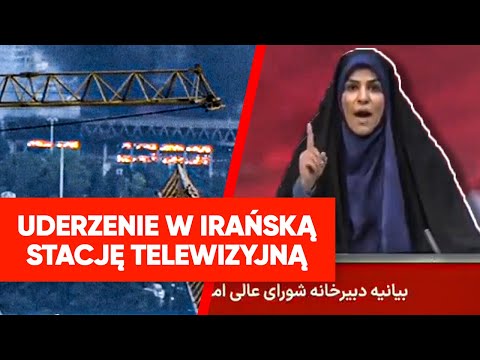 Moment ataku na irańską TV. Nowe nagrania po uderzeniu Izraela