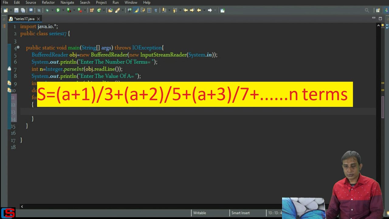 Series Program In Java Programming Language. (Part-10)