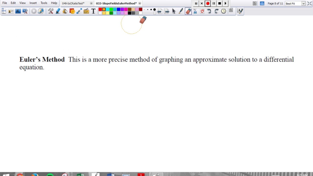 6-1 Euler's Method (and nothing else)