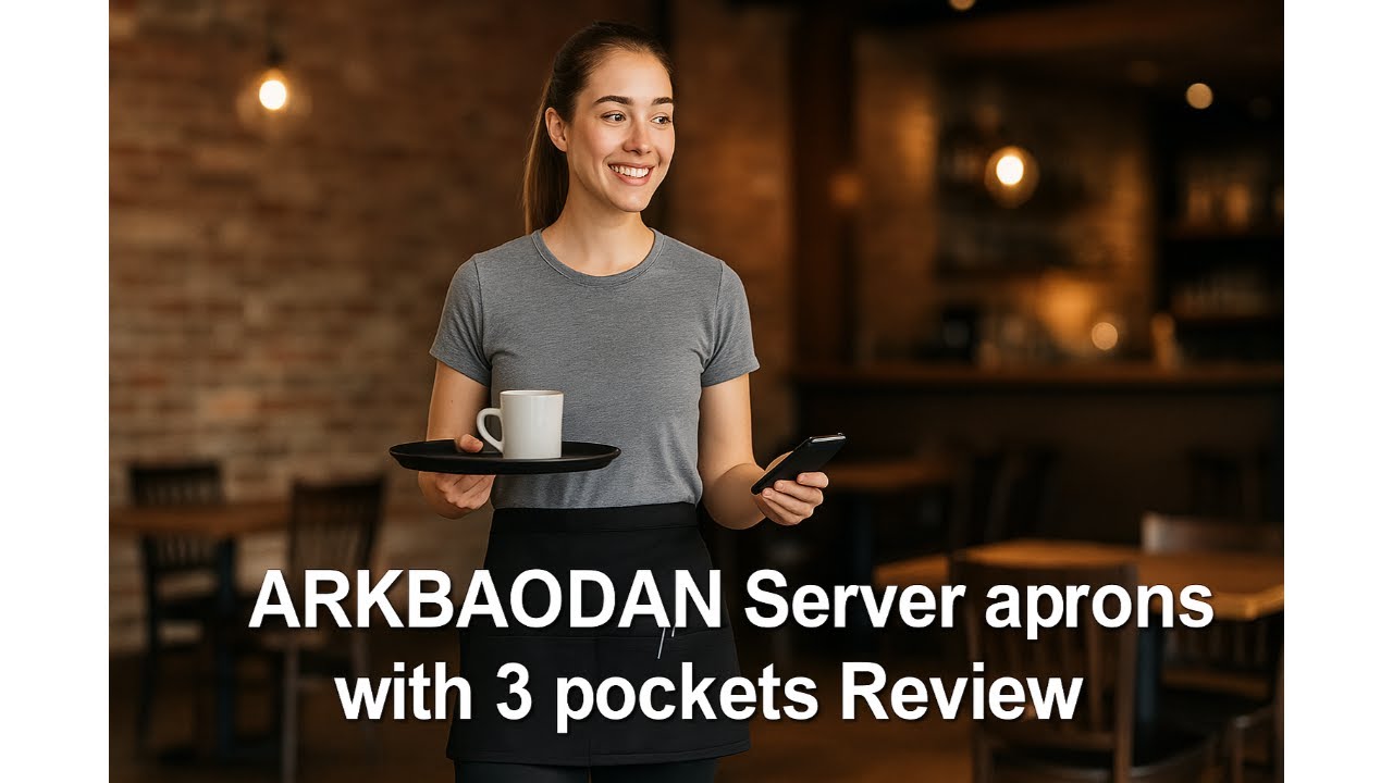 👕 ARKBAODAN Server aprons with 3 pockets Review 🧵