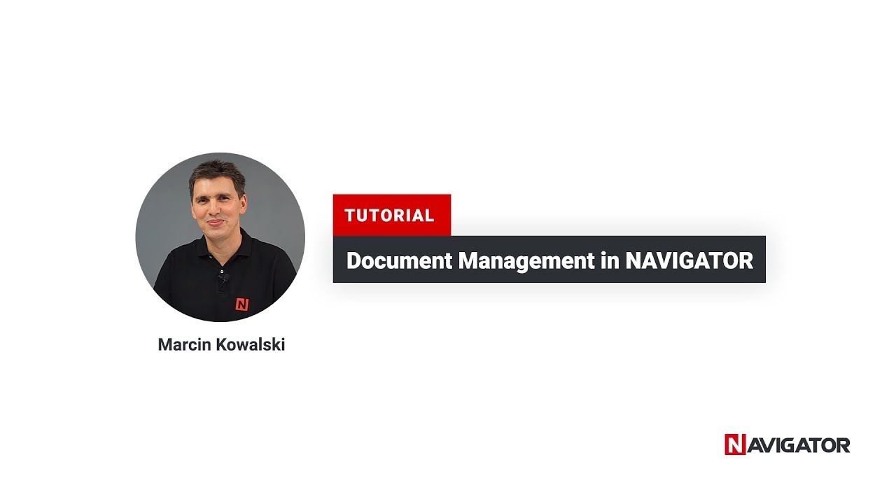 Document Management in NAVIGATOR