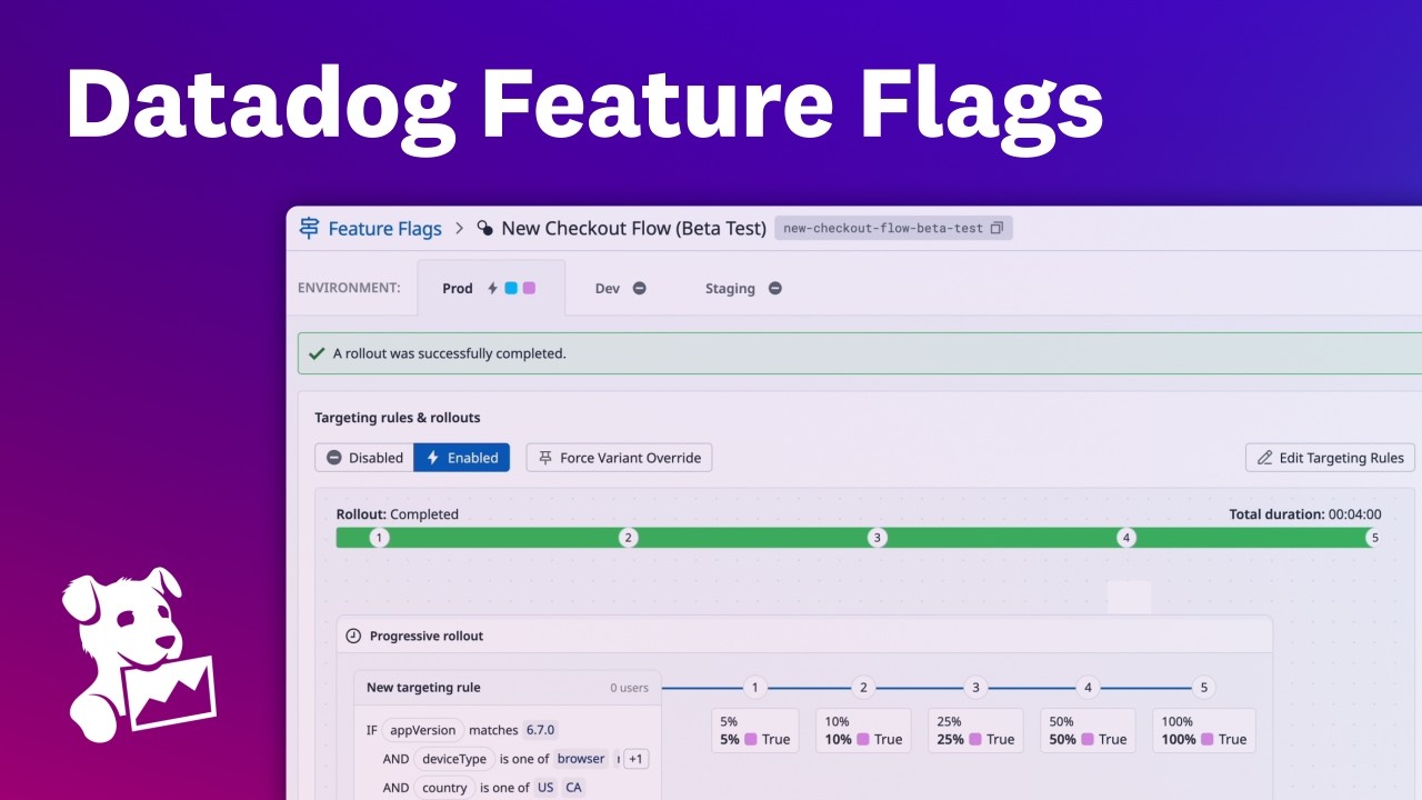 Release software with confidence using Datadog Feature Flags
