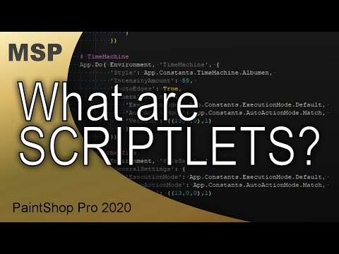 What are Scriptlets - PaintShop Pro
