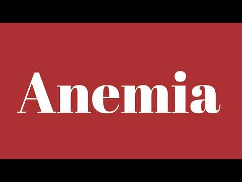 Anemia. Medical Education Podcast