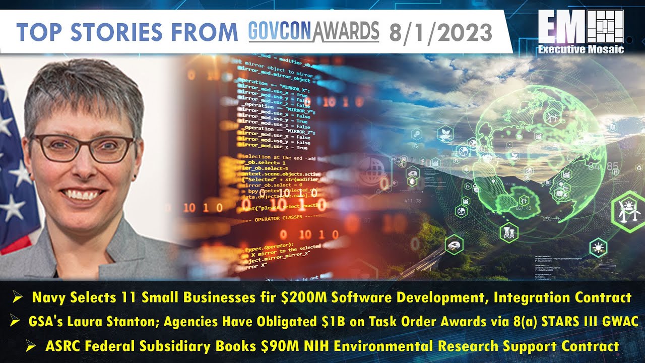 Video: GovCon Awards Weekly Video 8/1/2023