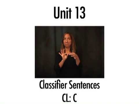 ASLonline2 Unit 13 - Classifier Sentences Movies: CL C